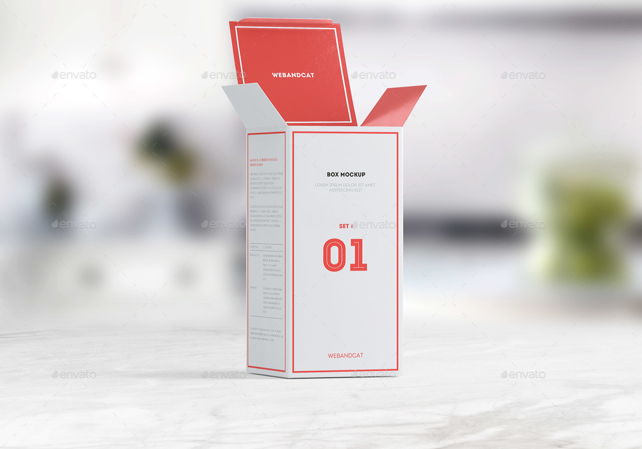 Package Box Mock-up, Set 1: Rectangle box, Graphics | GraphicRiver