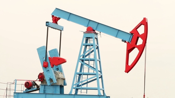 Working Oil Pump In a Field, Stock Footage | VideoHive