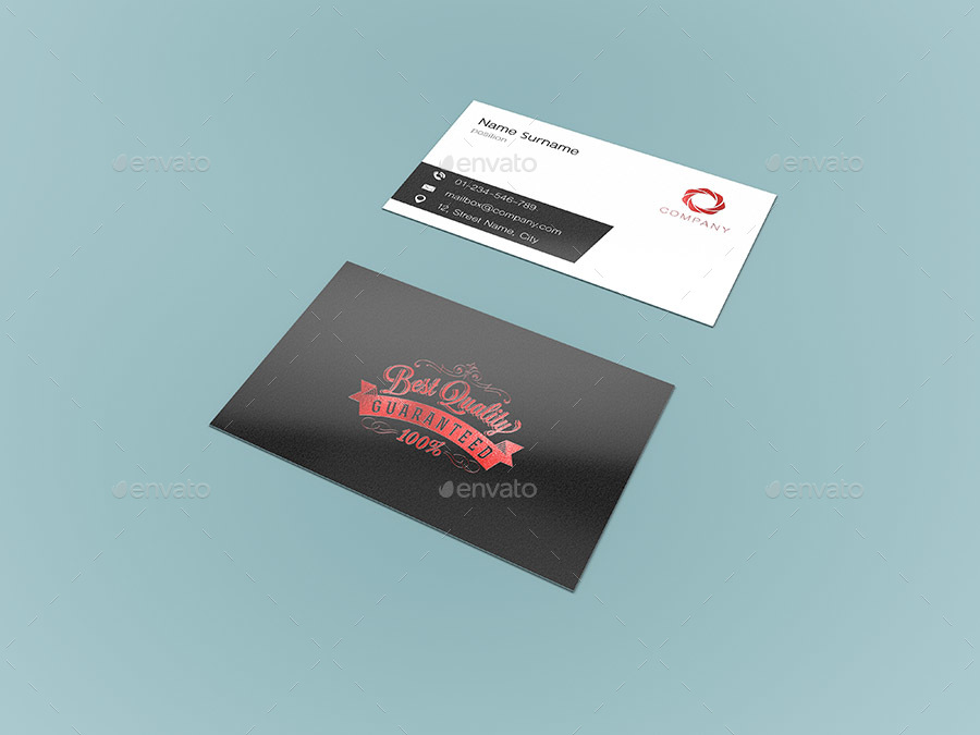 EURO Business Card Mockup, Graphics | GraphicRiver