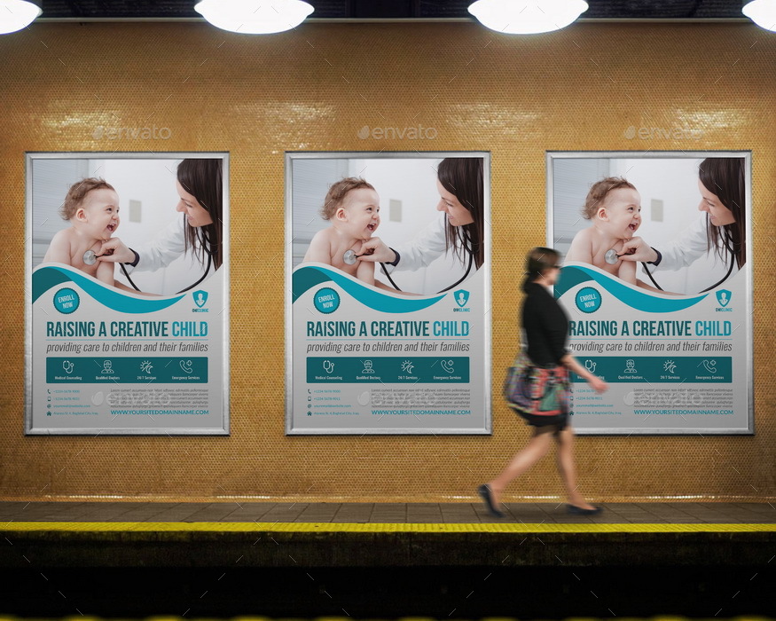 Pediatrician Poster Template, Print Templates | GraphicRiver