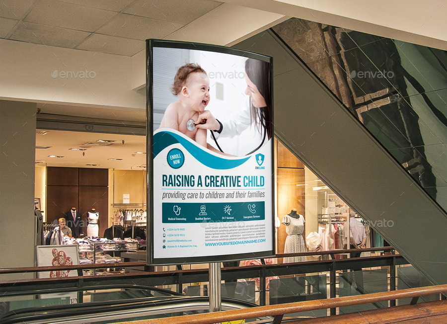 Pediatrician Poster Template by OWPictures | GraphicRiver