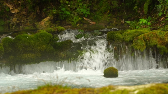Footage Source Of Water In The Mountain. , Stock Footage | VideoHive