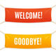 Welcome and Goodbye Banner, Vectors | GraphicRiver