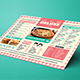 Retro Picnic Cardboard Food Menu, Print Templates | GraphicRiver