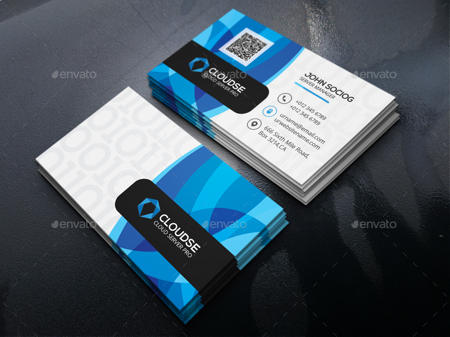 Server Business Card, Print Templates | GraphicRiver