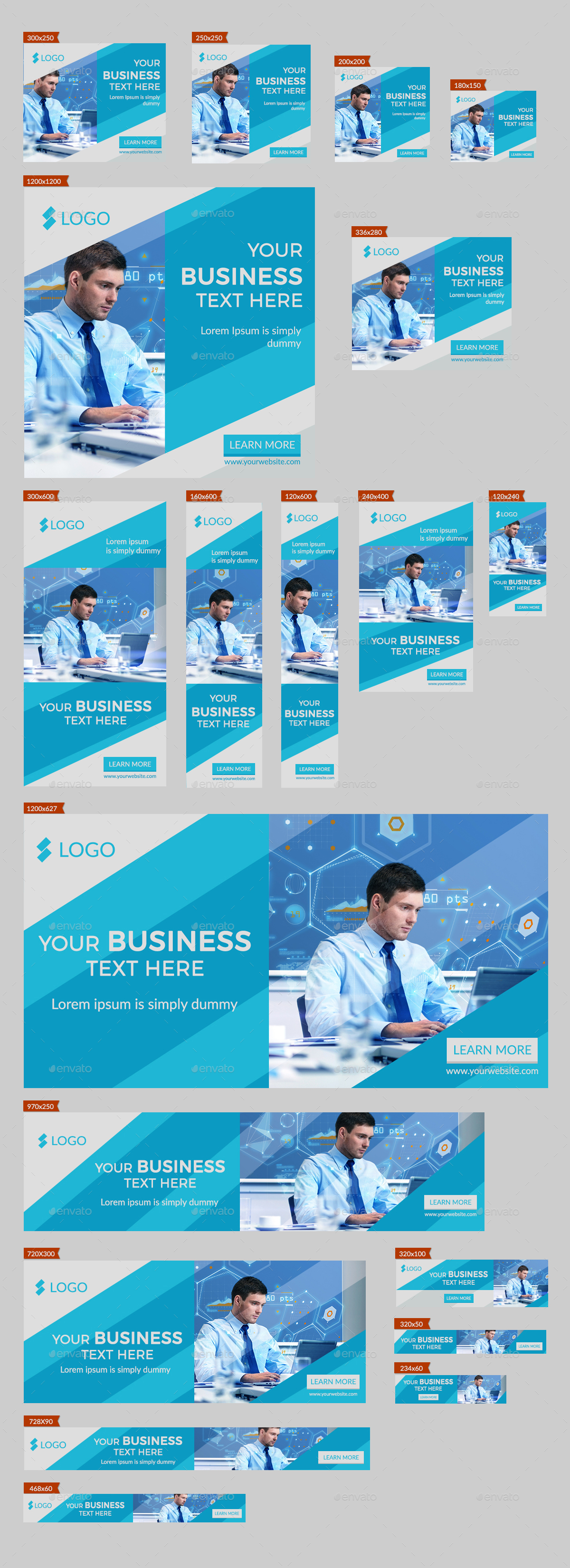 Banners Pack-1, Web Elements | GraphicRiver