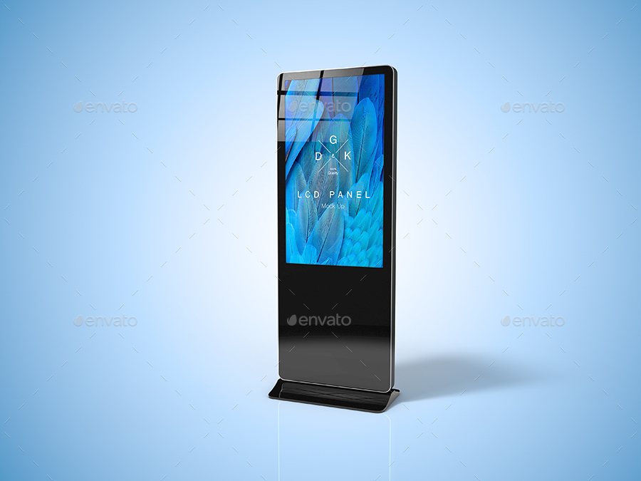 LCD Digital Signage Mockup, Graphics | GraphicRiver