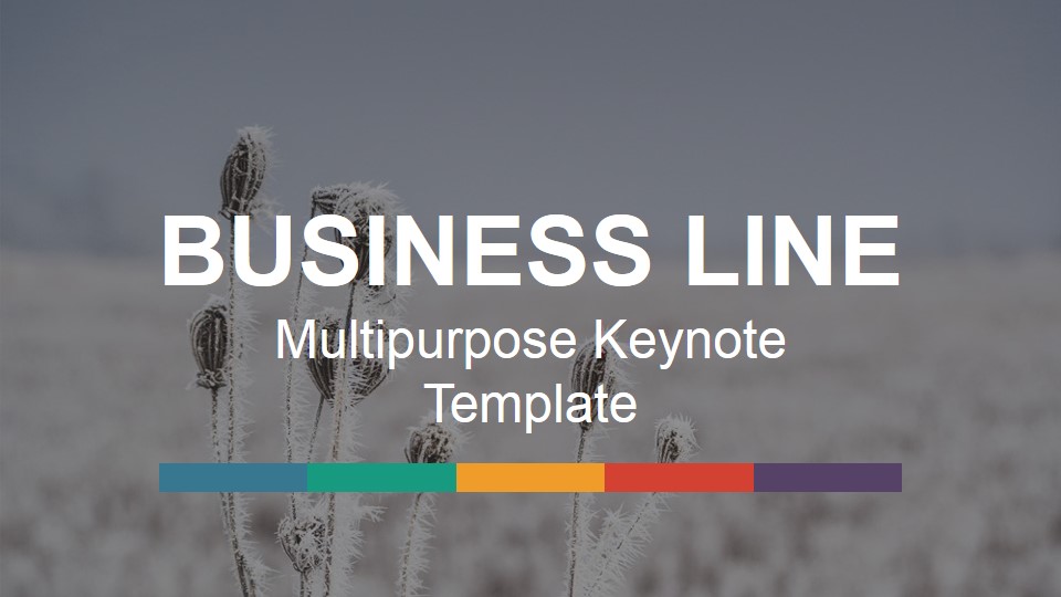 Business Line Keynote Presentation Template, Presentation Templates