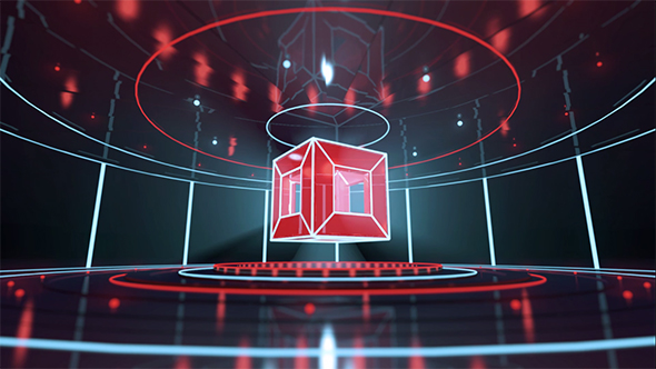 Vj Loop with Spinning Cube, Motion Graphics | VideoHive