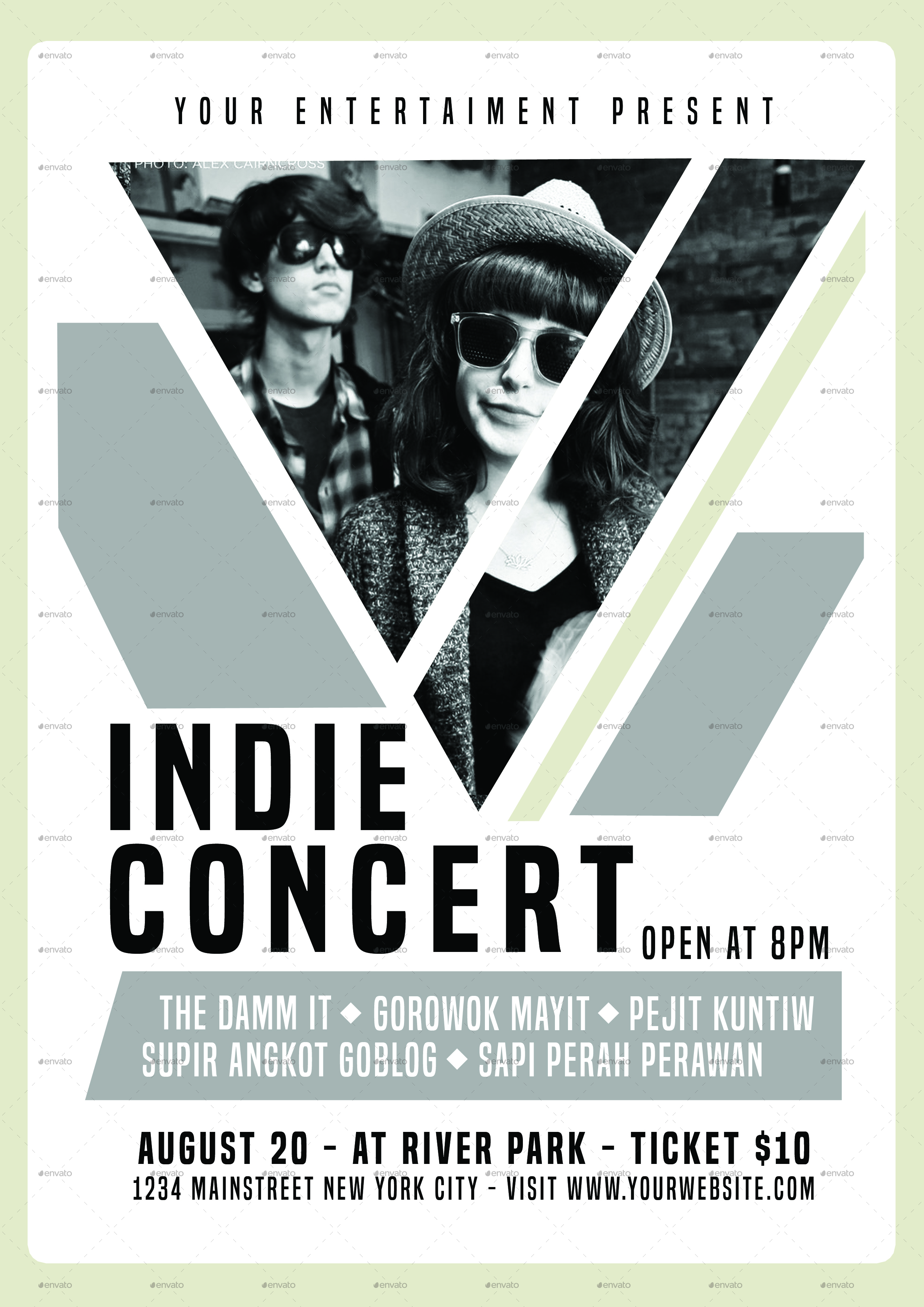 Indie Concert, Print Templates | GraphicRiver