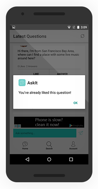 AskIt | Android Universal Questions/Answers App Template by fvimagination