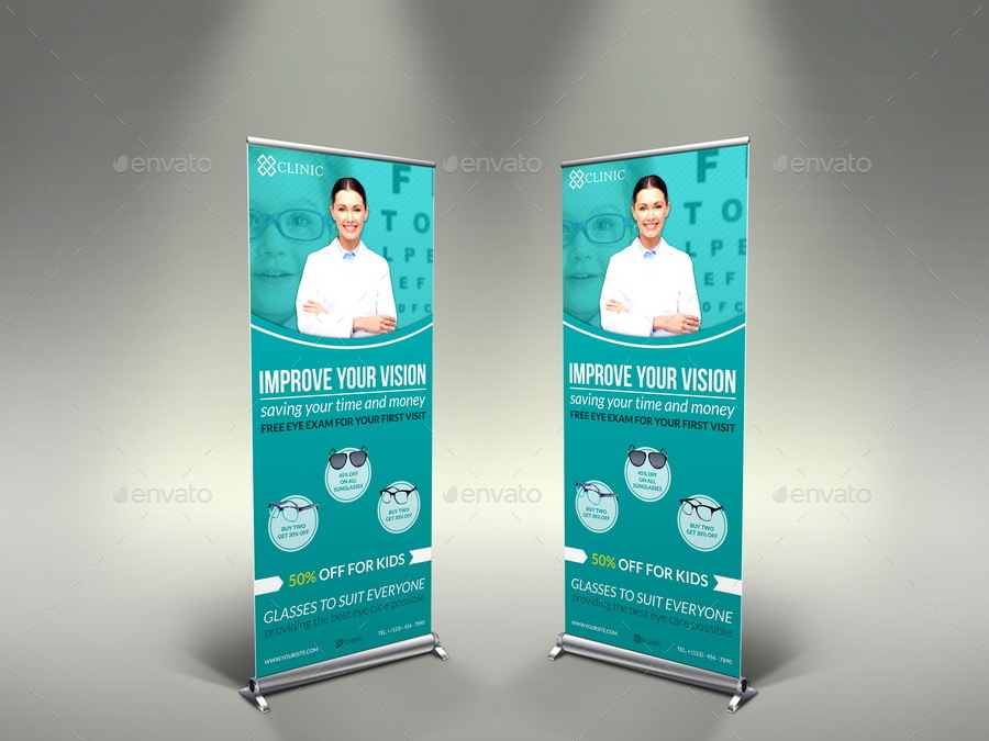 Optometrist & Optician Signage Template, Print Templates | GraphicRiver