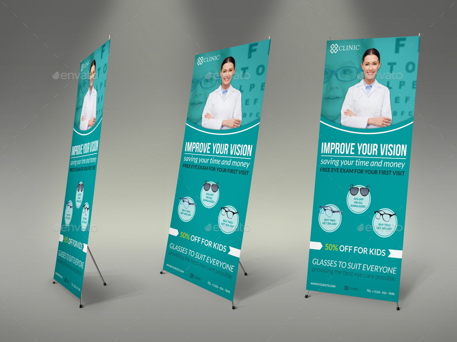 Optometrist & Optician Signage Template, Print Templates | GraphicRiver