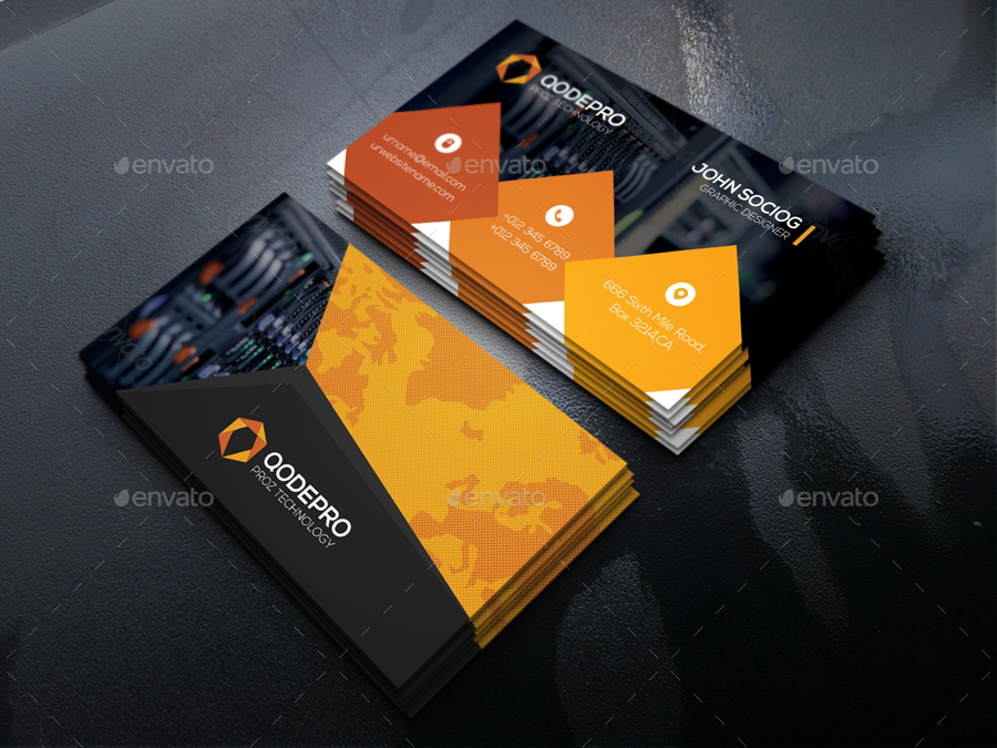 Technology Business card by -axnorpix | GraphicRiver