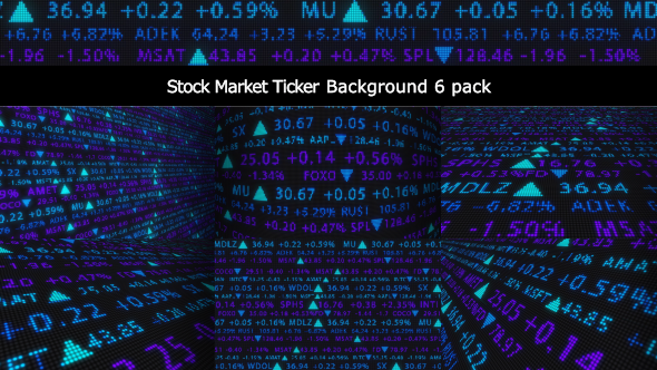 Stock Market Ticker-6 Pack, Motion Graphics | VideoHive