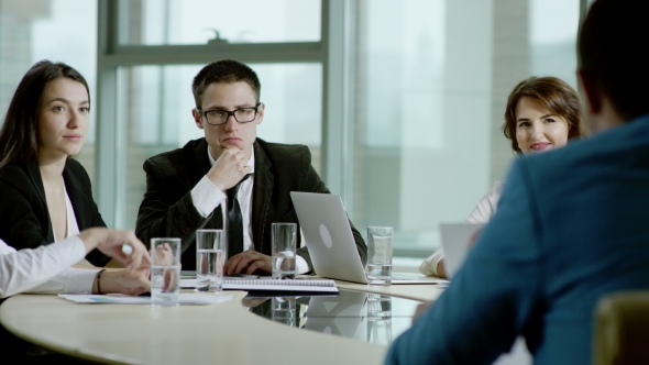 Business Team Shows Thumbs Up, Stock Footage | VideoHive