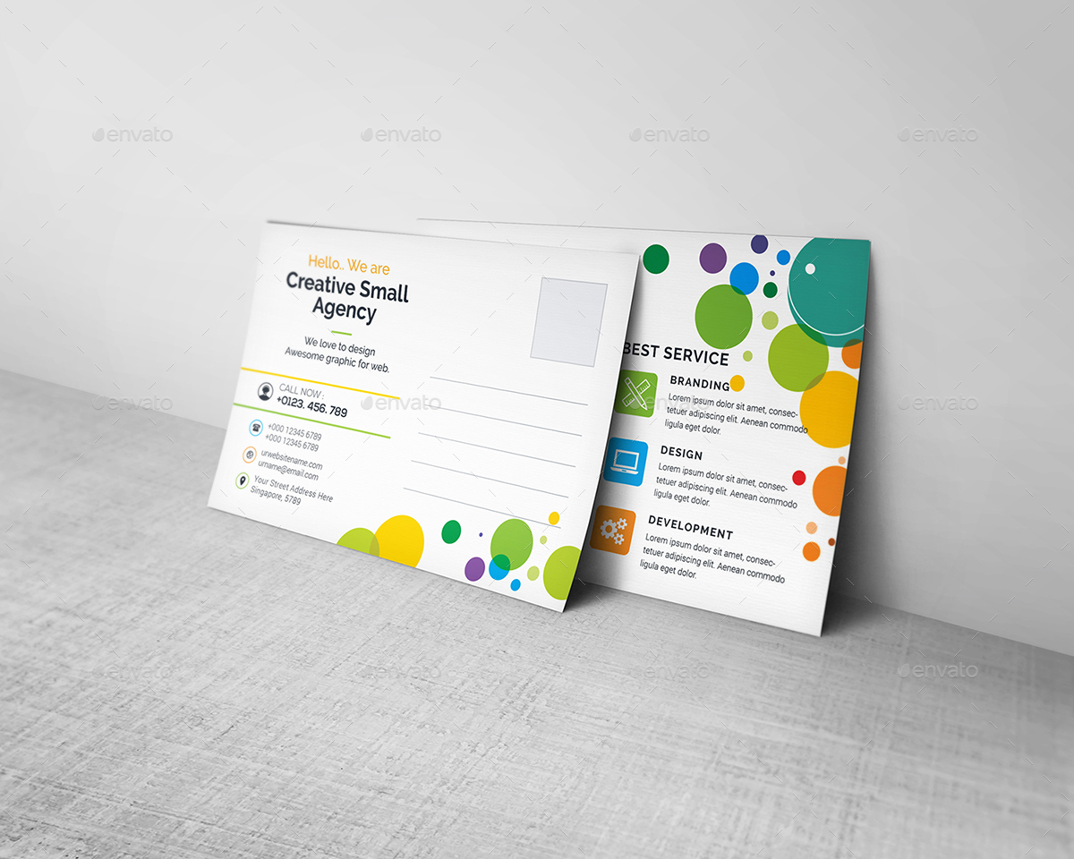 Postcard Template, Print Templates | GraphicRiver