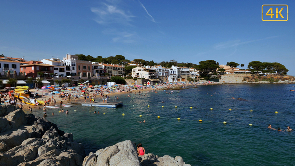 Holiday on the Beach in Spain in Summer 4K, Stock Footage | VideoHive