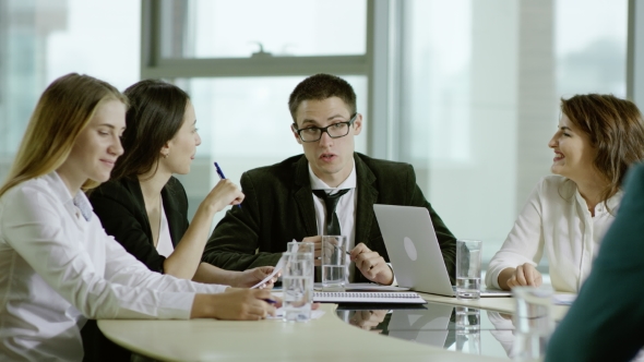 Discussion Of The Draft At The Meeting, Stock Footage | VideoHive