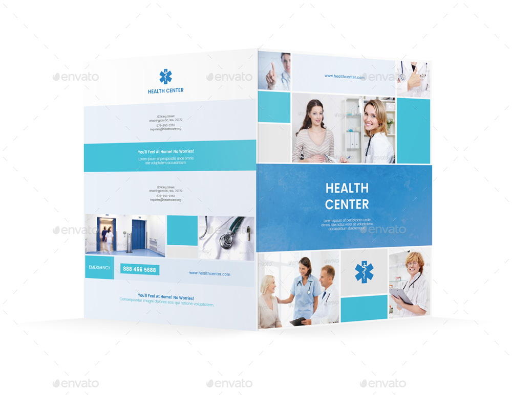 Medical Bifold / Halffold Brochure 5, Print Templates | GraphicRiver