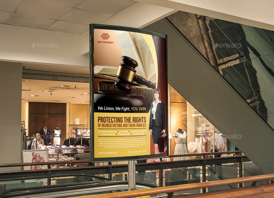 Law Firm Poster Template, Print Templates | GraphicRiver