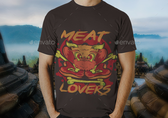 Meat Lovers T-Shirt Design, T-Shirts | GraphicRiver