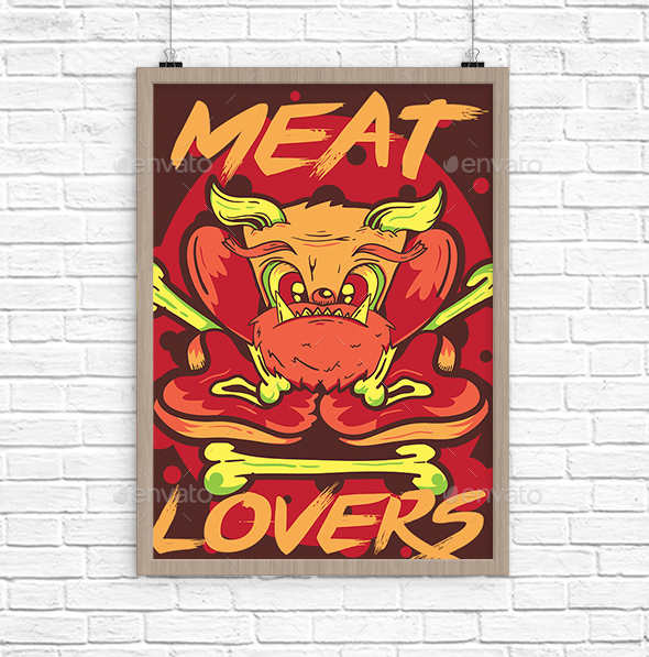 Meat Lovers T-Shirt Design, T-Shirts | GraphicRiver