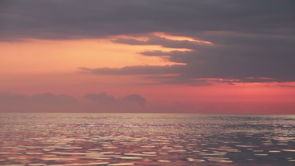 Evening Sea After Sunset, Stock Footage | VideoHive