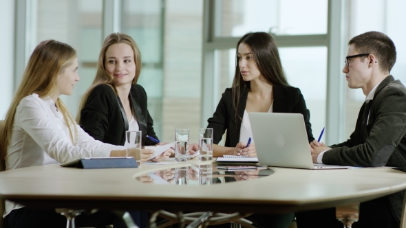 Giving Business Report, Stock Footage | VideoHive