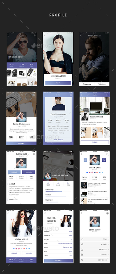 Kata UI Kit, Web Elements | GraphicRiver