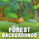 6 Season Forest Game Backgrounds - Parallax and Tileable, Game Assets