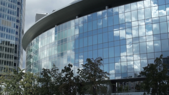 Facade Of Business Center, Stock Footage | VideoHive