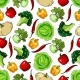 Vegetables Seamless Pattern Background, Vectors | GraphicRiver