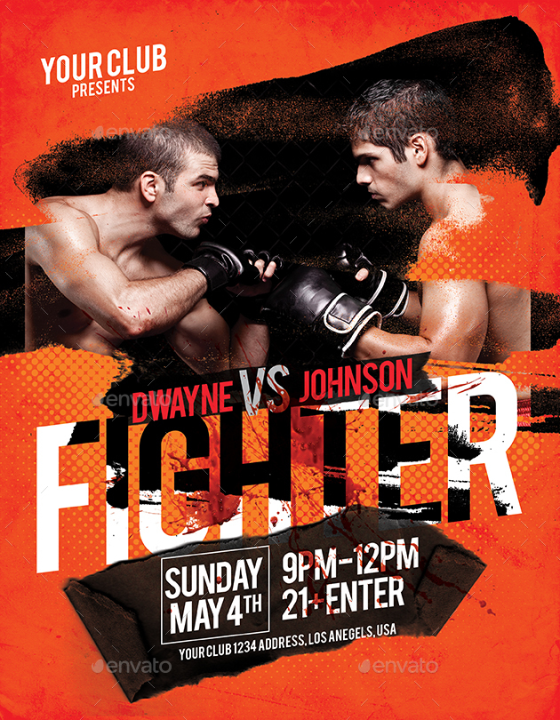 Boxing Flyers, Print Templates | GraphicRiver