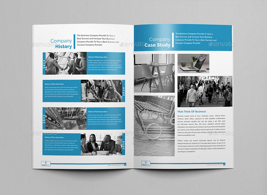 Brochure & Company Timeline, Print Templates | GraphicRiver