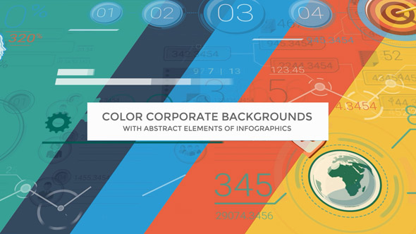 Color Corporate Backgrounds With Abstract Elements Of Infographics ...