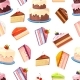 Cake Vector Seamless Background, Vectors | GraphicRiver