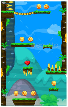 2D Grass Game Platformer Tilesets, Game Assets | GraphicRiver