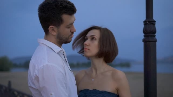 The Couple Brings a Romantic Relationship Over Time., Stock Footage