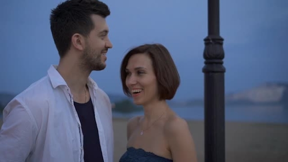 The Couple Brings a Romantic Relationship Over Time., Stock Footage