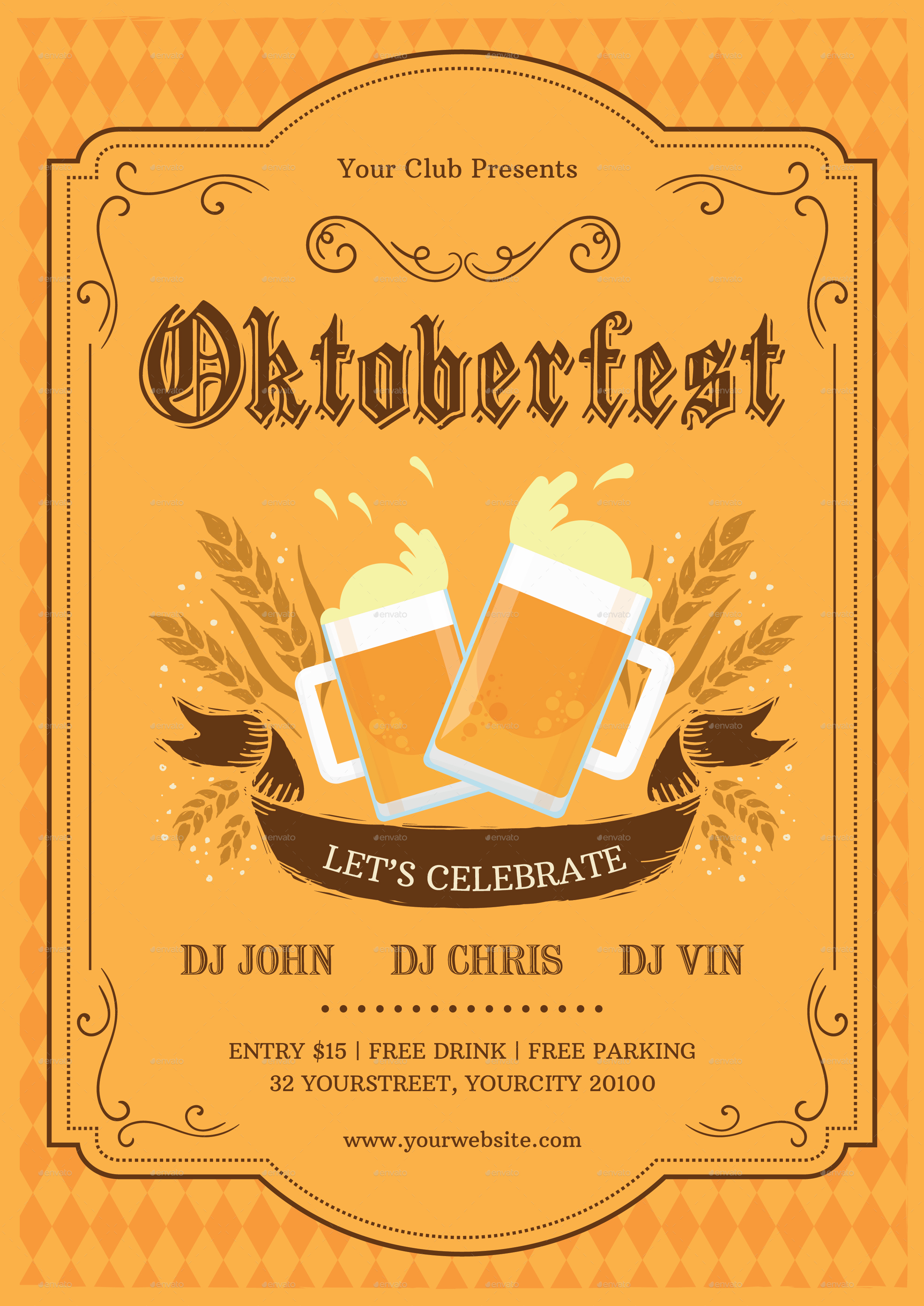 Oktoberfest Flyer, Print Templates | GraphicRiver
