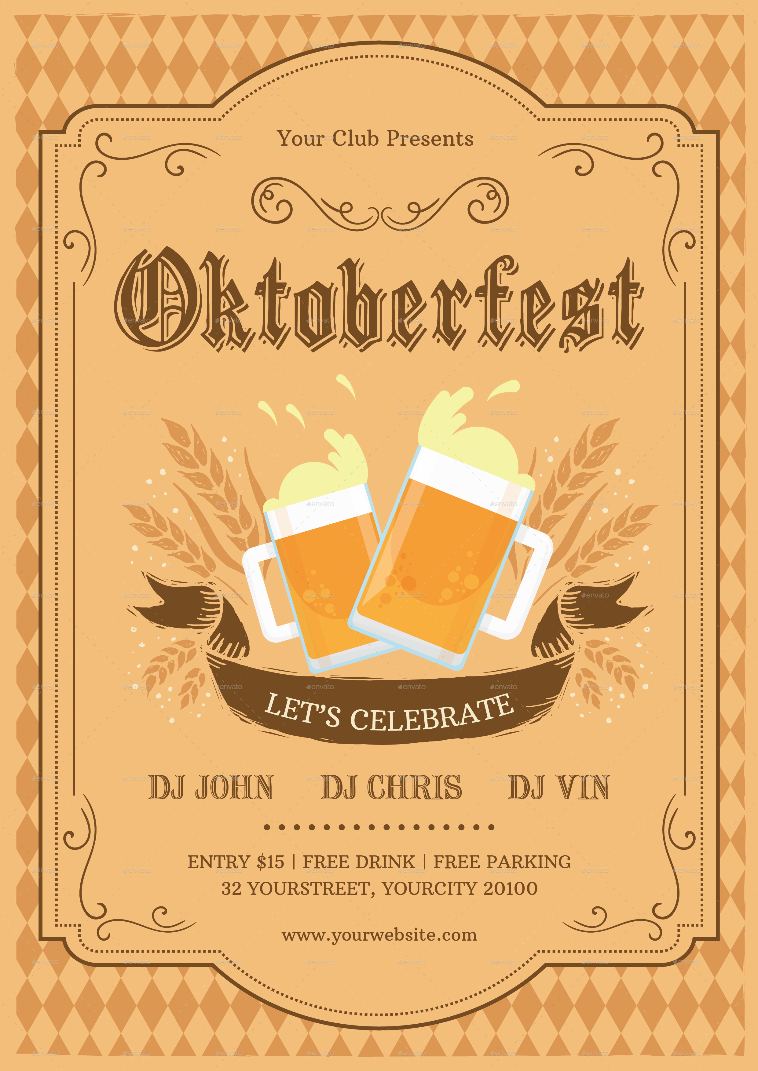 Oktoberfest Flyer, Print Templates | GraphicRiver