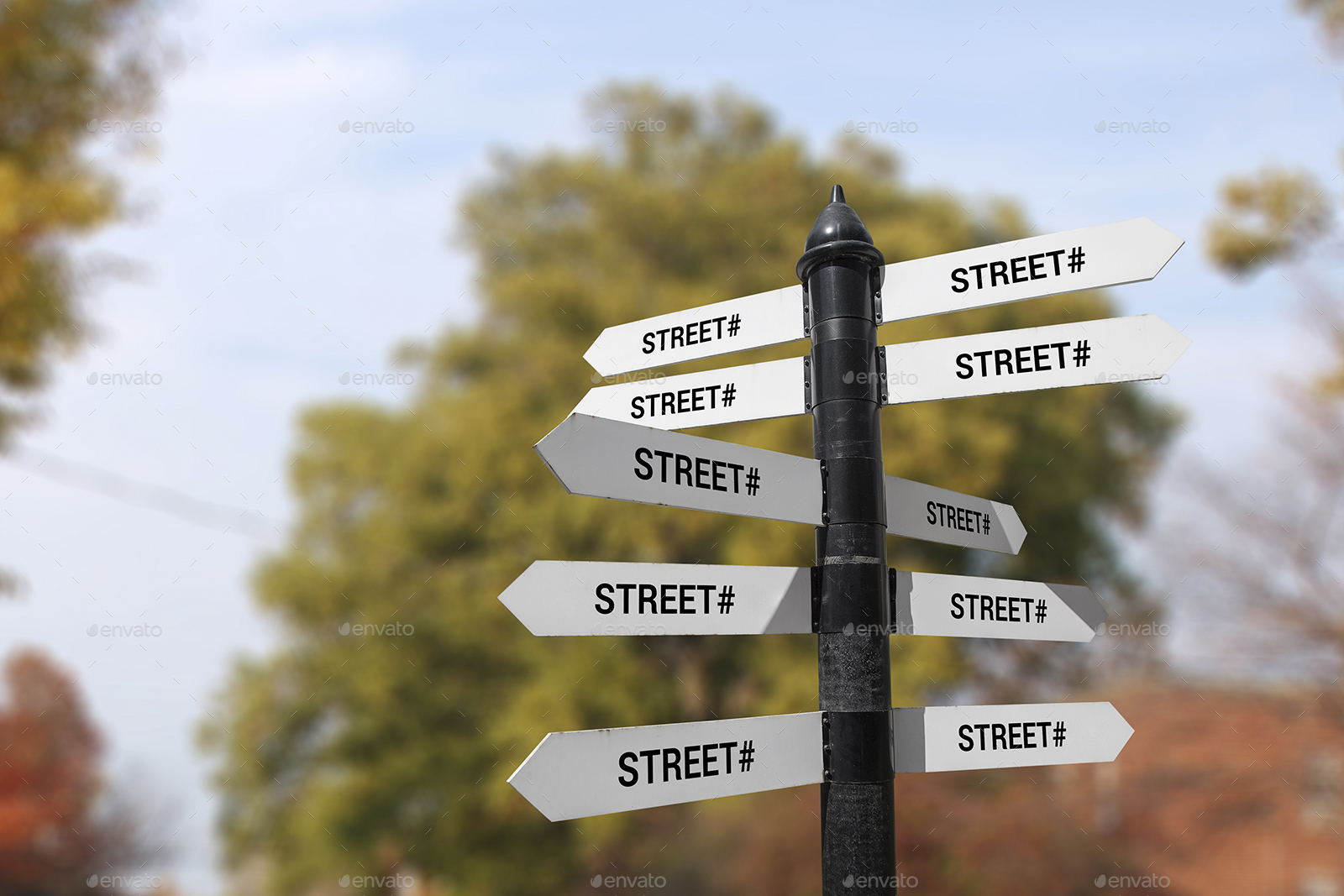 Street sign Mock-Up, Graphics | GraphicRiver