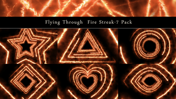 Flying Through Fire Streak-7 Pack, Motion Graphics | VideoHive