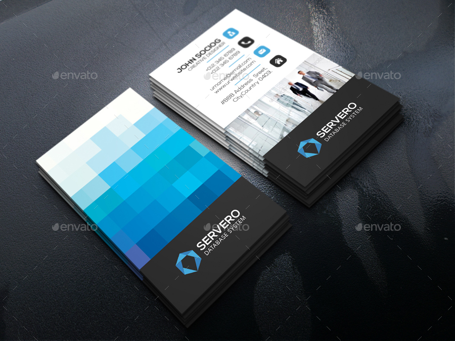 Server Business Card, Print Templates | GraphicRiver