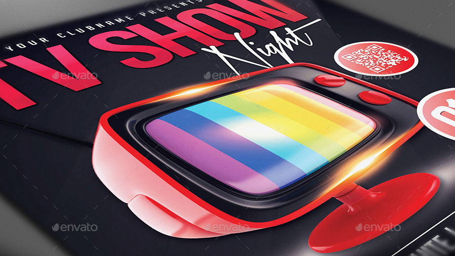 TV Show Night Flyer Template, Print Templates | GraphicRiver