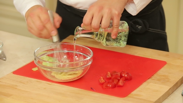 Mixing Salad Dressing, Stock Footage | VideoHive