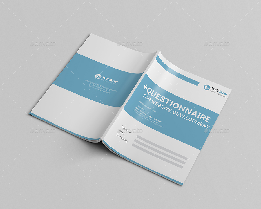 Questionnaire Web Design Proposal, Print Templates | GraphicRiver