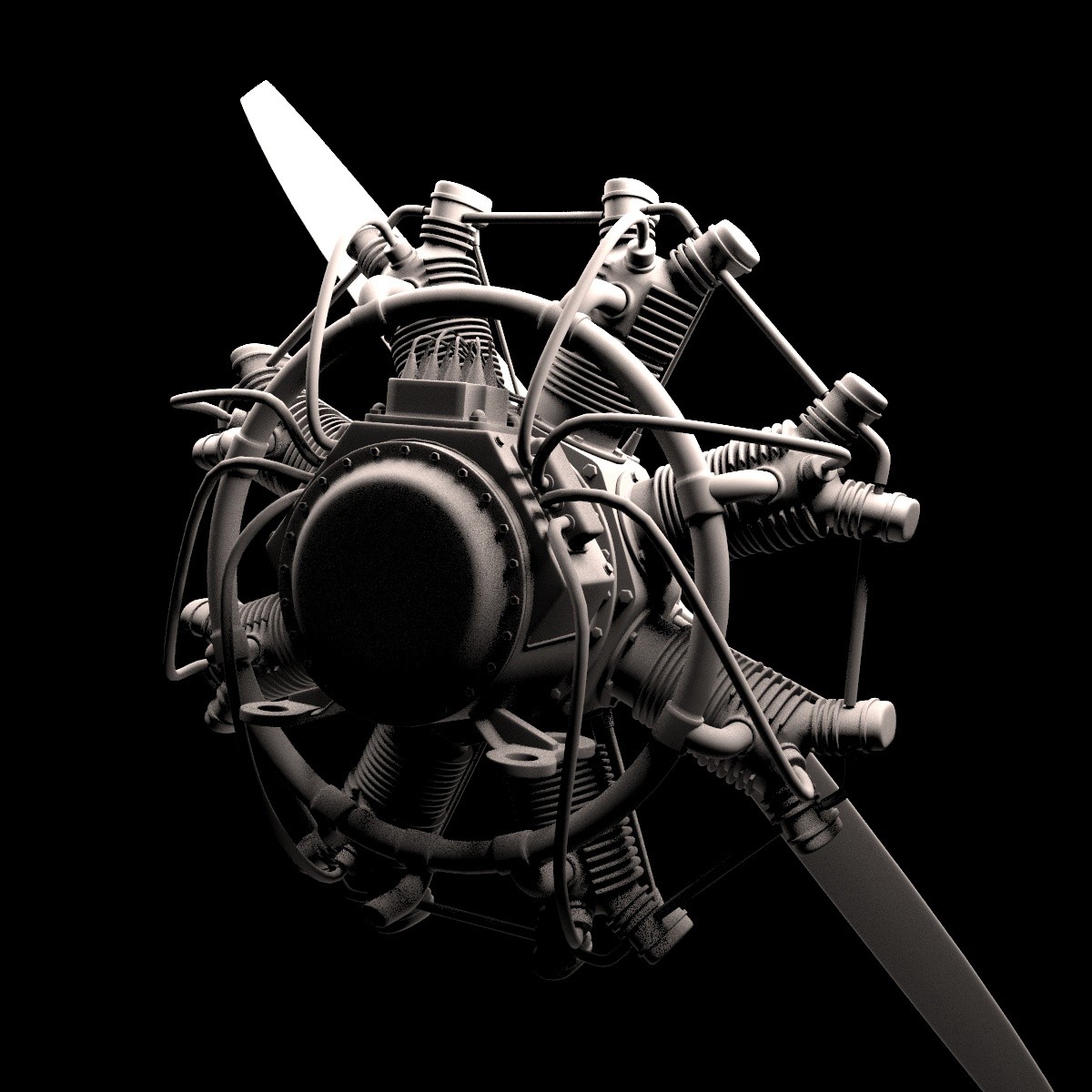 Radial Engine Animation