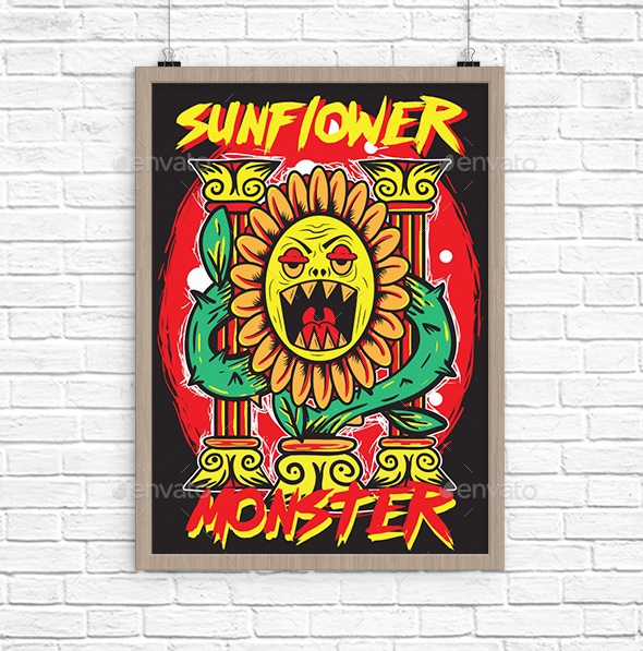 Sunflower Monster by WopRas | GraphicRiver